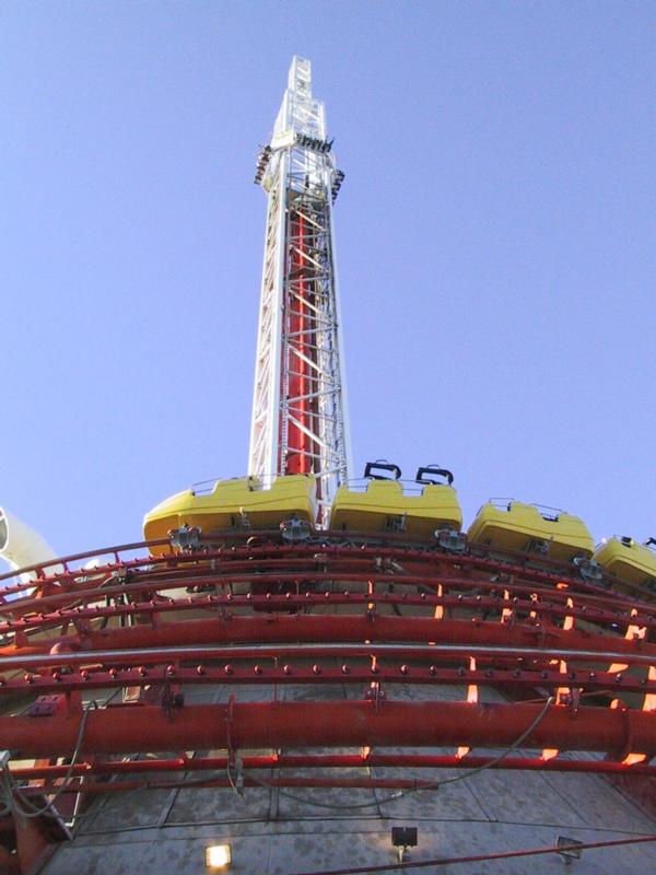 Roller Coaster Stratosphere Tower The Big Apple Coaster