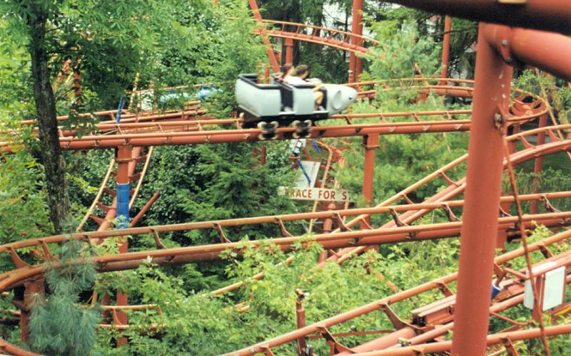 Idlewild Wild Mouse Roller Coaster Photo TR: Idlewild Park Theme