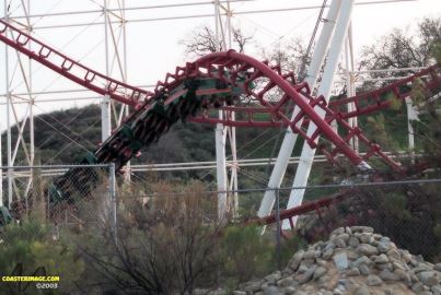 Six Flags Magic Mountain Viper Sign