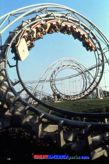 Six Flags Demon Demon Roller Coaster Photos, Six Flags Great America
