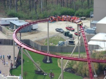 Diamondback Roller Coaster First Hill