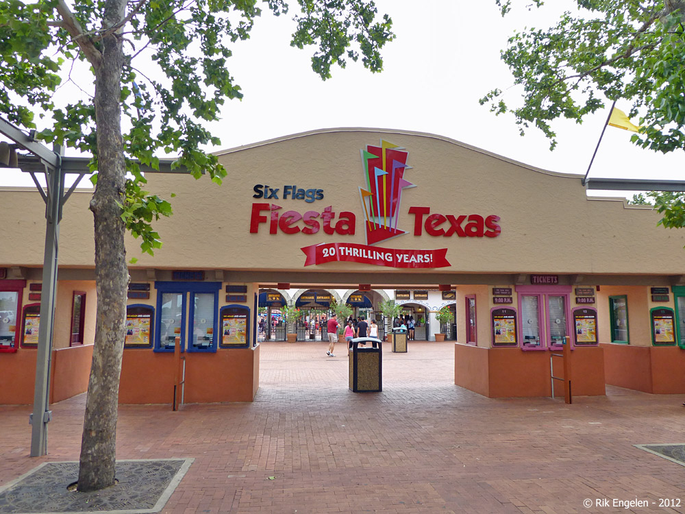 Mapa De La Fiesta Texas San Antonio Six Flags Fiesta Texas In San