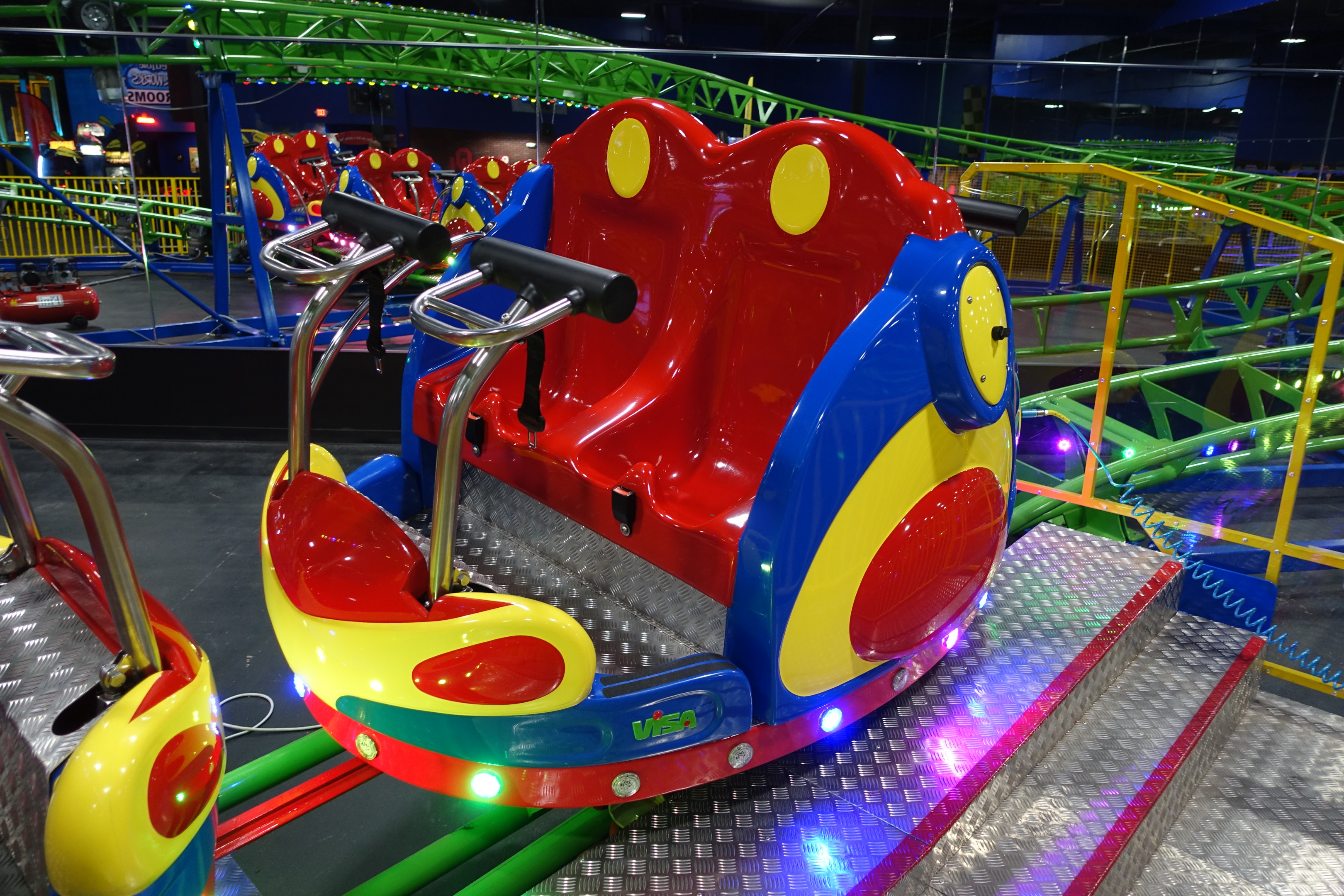 Roller Coaster Incredible Pizza Memphis IX Indoor Amusement Park In