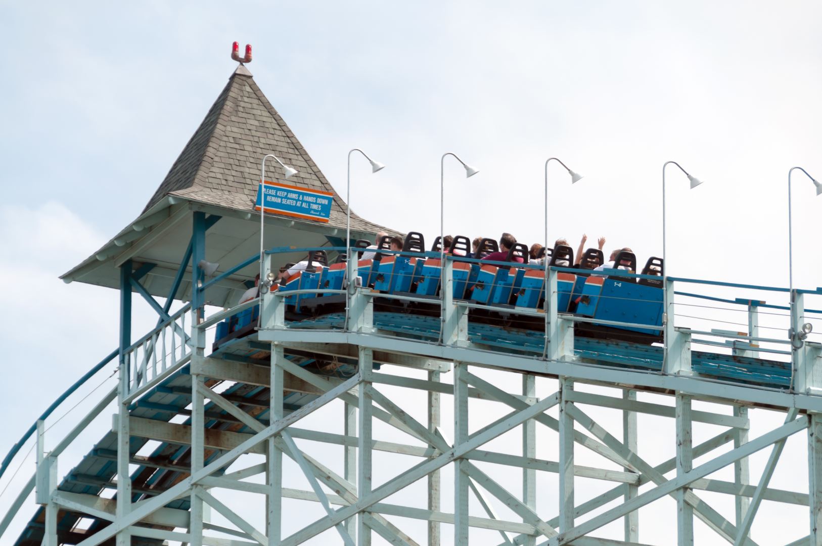 Blue Streak Roller Coaster Logo