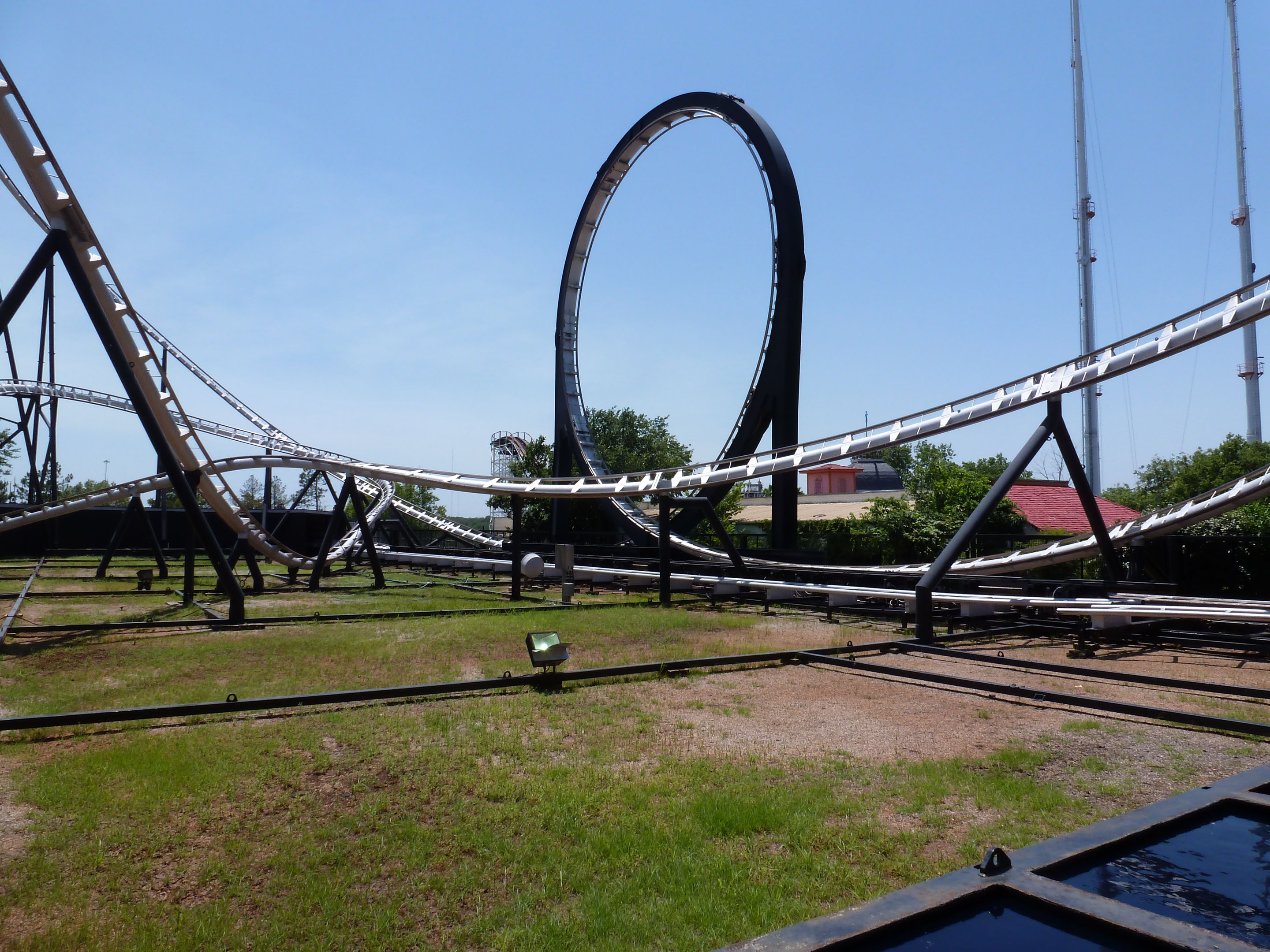Silver Bullet Roller Coaster Frontier City Silver Bullet Rollercoaster
